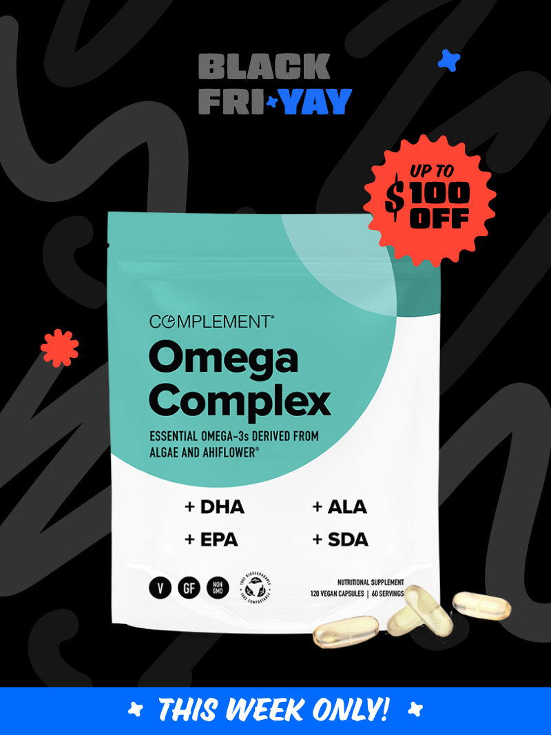 Complement Omega Complex - Liquid of DHA, EPA, ALA, and SDA Omega-3s.