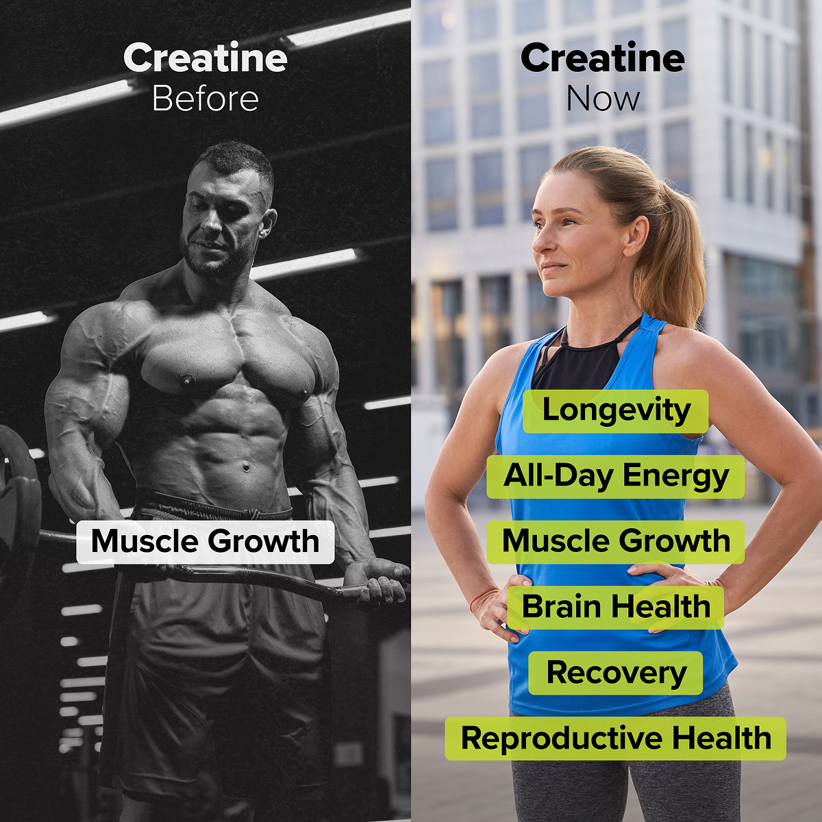 Purest Creatine Monohydrate for Muscle Growth, Energy, and Longevity ...
