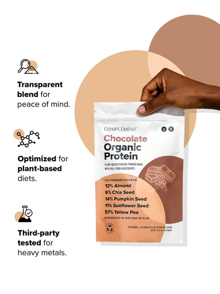 Complement Chocolate Organic Protein - The World's Cleanest Plant-Based ...