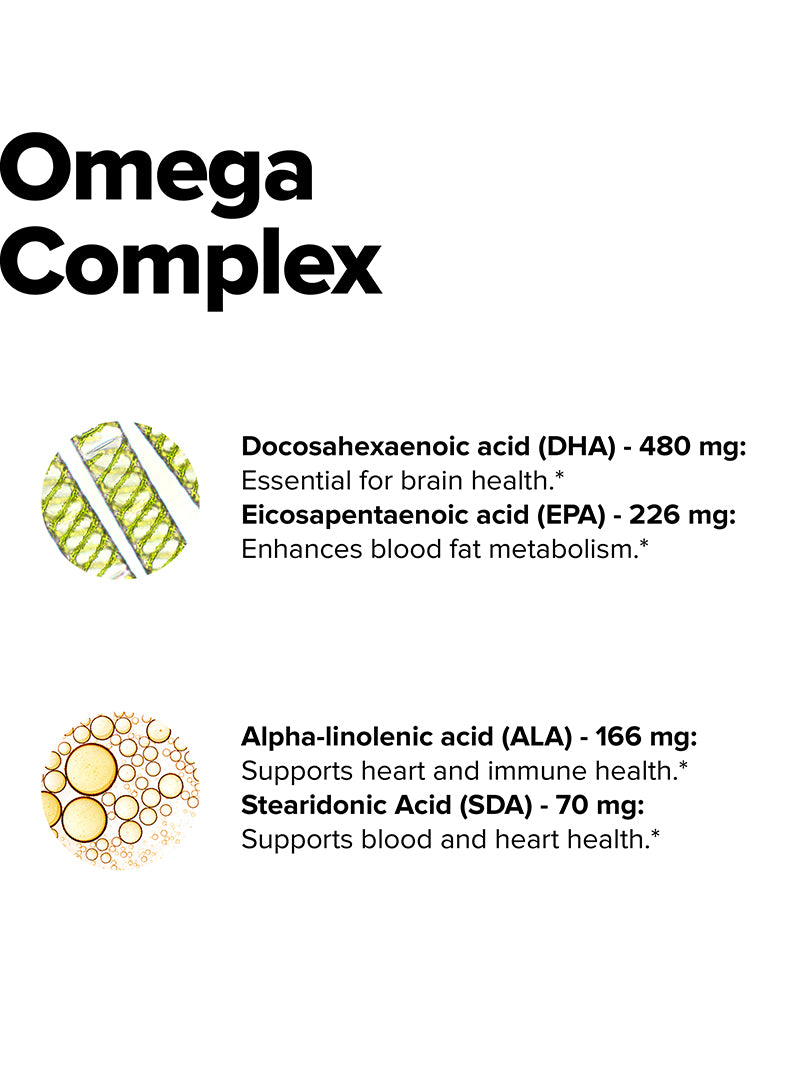 Complement Omega Complex - Liquid of DHA, EPA, ALA, and SDA Omega-3s.