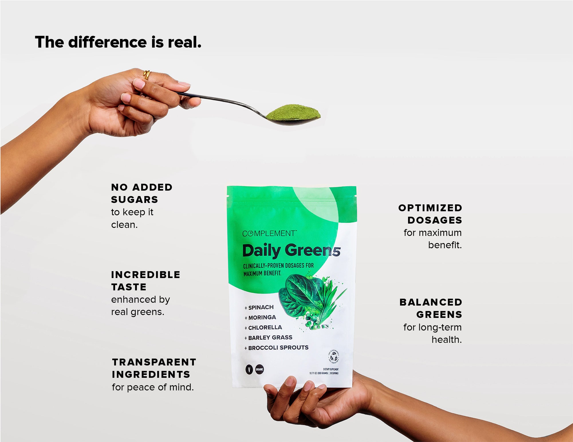Daily Greens by Complement - Organic Greens Superfood Powder
