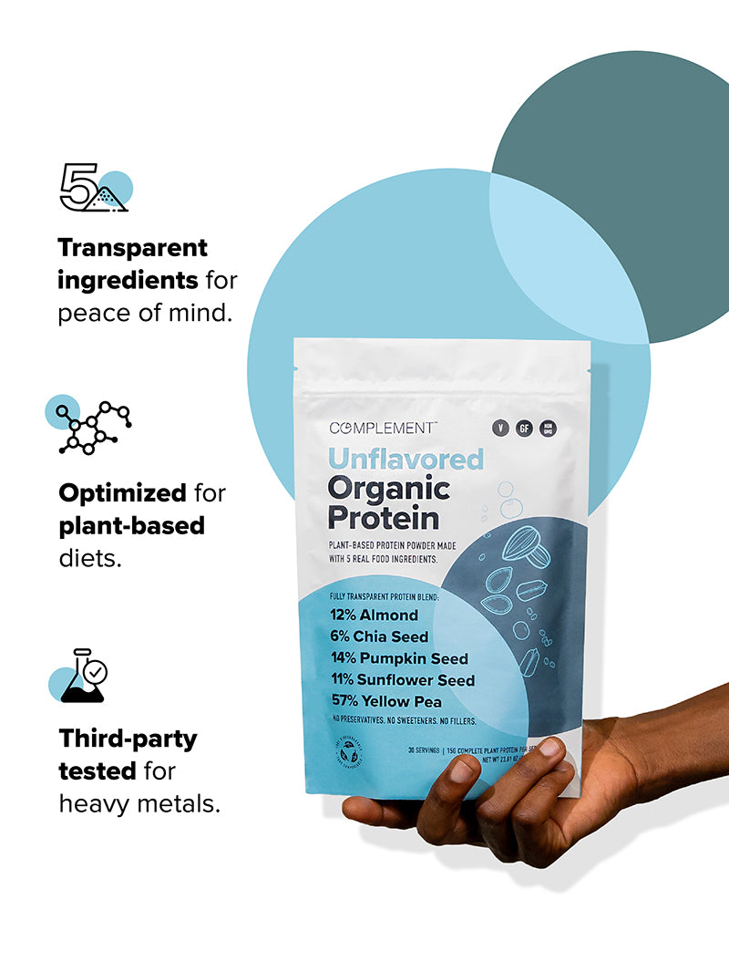 Complement Unflavored Protein - The World's Cleanest Plant-Based Protein Powder